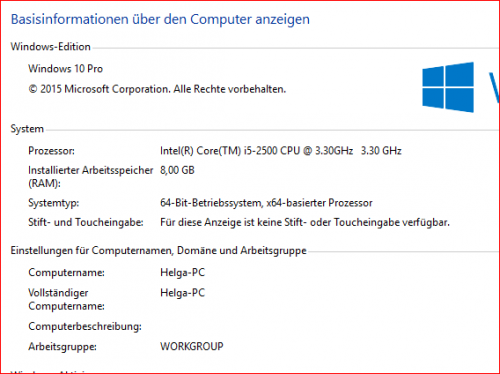 Schwarzer Rand nach Update auf Windows 10